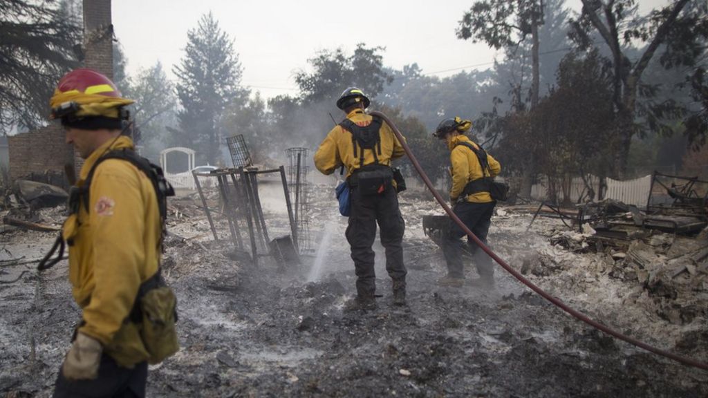 Wildfires destroy hundreds of California homes - BBC News Wildfires destroy hundreds of California homes - BBC News