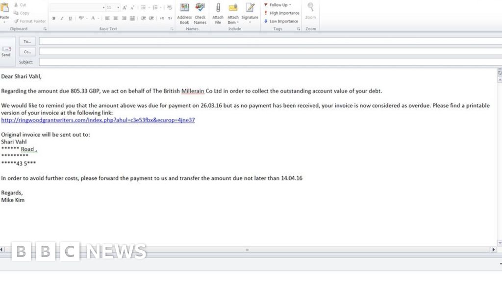 Phishing Email That Knows Your Address BBC News Phishing Email That Knows Your Address BBC News
