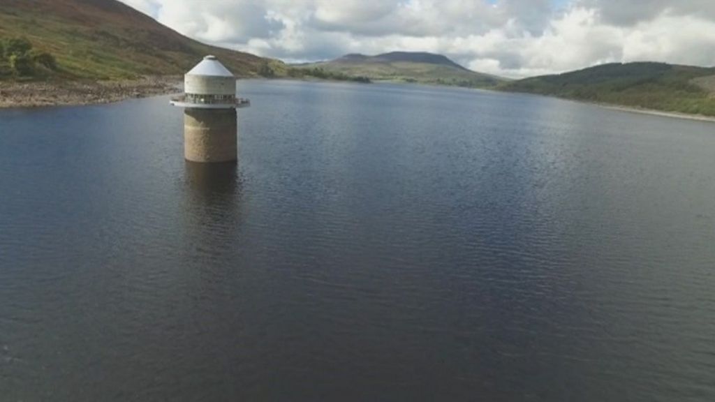 Tryweryn: Drone footage of reservoir 50 years on - BBC News
