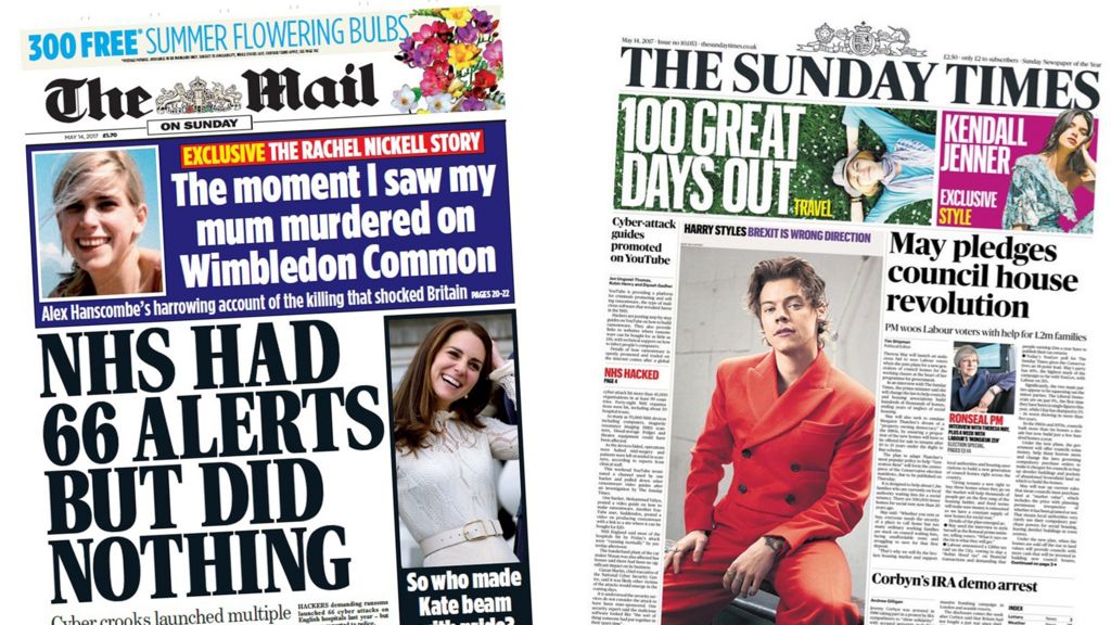 Newspaper headlines: NHS 'chaos' and council house plans - BBC News