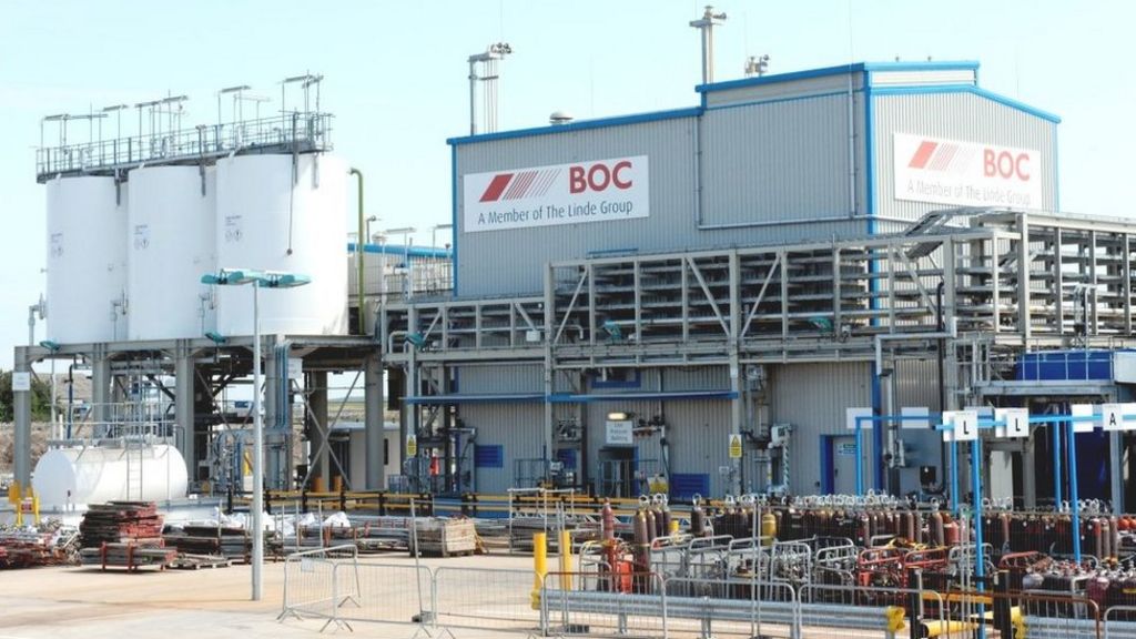 BOC Immingham industrial gas plant officially opens - BBC News