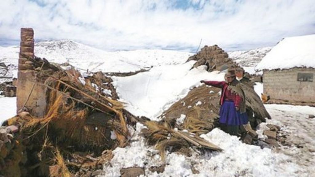 Peru snow state of emergency extended to more regions - BBC News