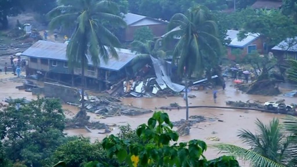 Deadly flash floods hit Solomon Islands' capital Honiara - BBC News