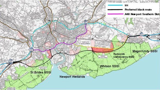 Environment group questions choice of M4 relief road - BBC News