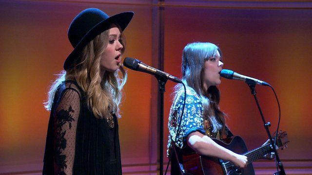 Swedish folk duo First Aid Kit perform on Marr - BBC News
