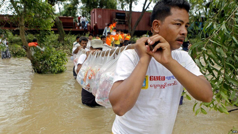 Myanmar floods: More than 20 die and many displaced